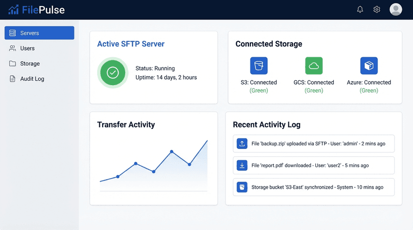 FilePulse - Managed File Transfer Platform